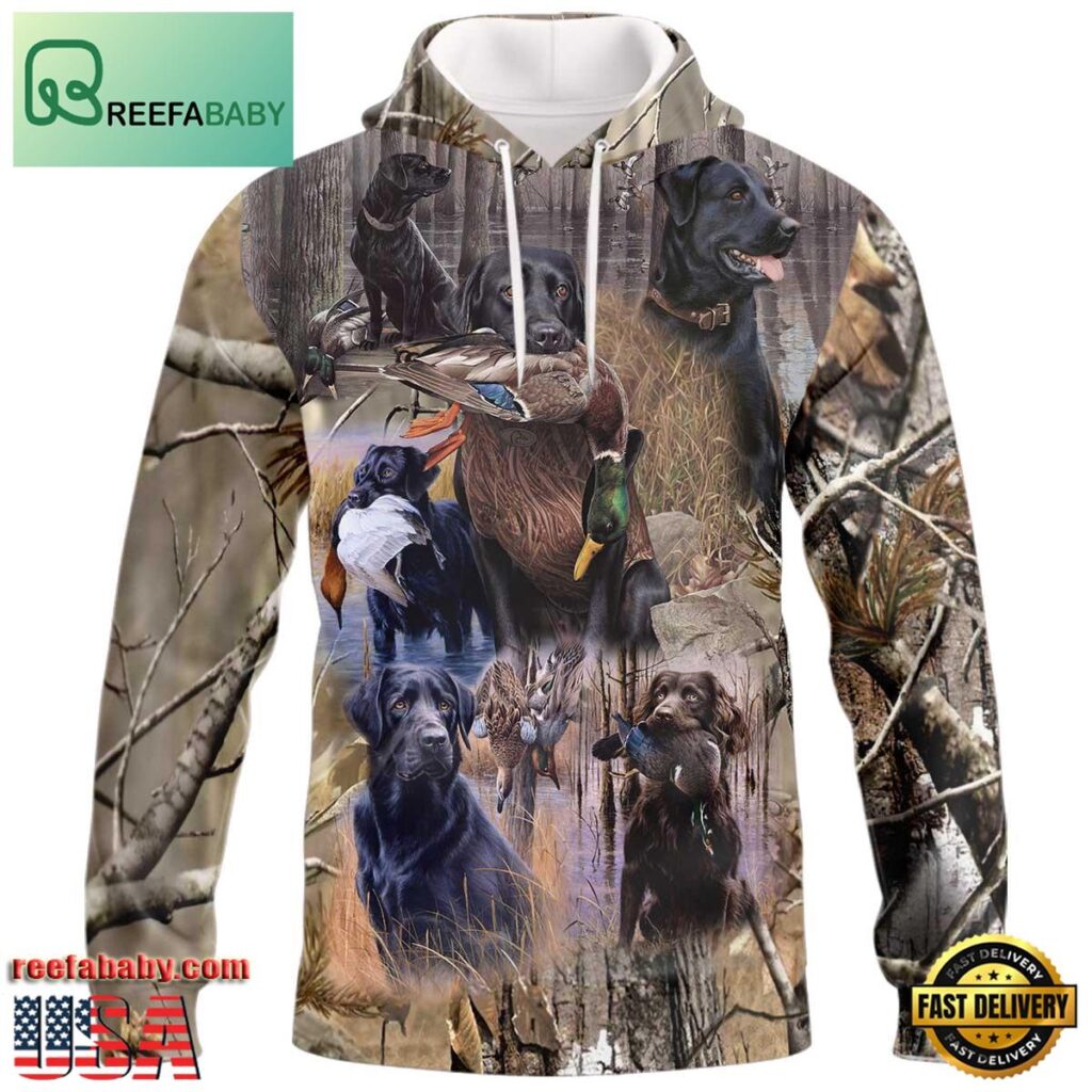 Labrador Retriever Duck Hunting Labrador All Print 3D Shirt , 3D ...